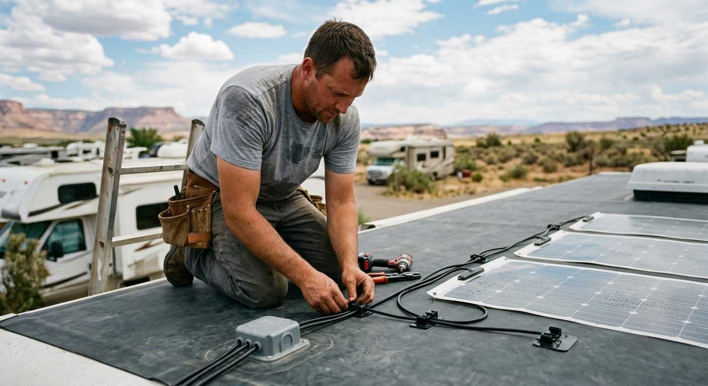 How to Mount Flexible Solar Panels on a Fiberglass Roof | Bright Solar